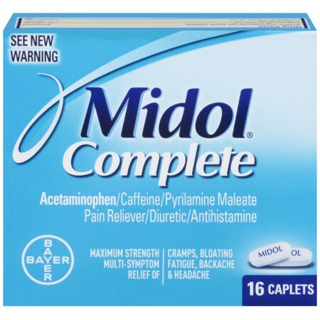Midol Midol Menstrual Cplt 16 Count Cr Blst, PK36 80799675 | Zoro