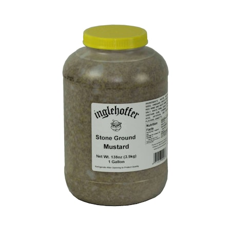 Inglehoffer Inglehoffer Stone Ground Mustard 1 gal. Jug, PK4 906-4 | Zoro