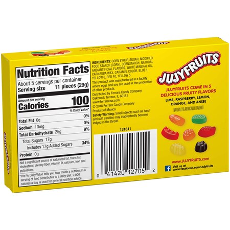 Jujy Fruits Jujyfruits Theater Box 5 oz., PK12 12705 | Zoro