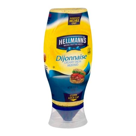 Hellmanns Mayonnaise Cap Down Creamy Dijonnaise Mustard 12.25 oz., PK12 ...
