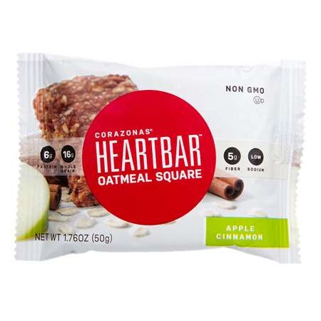 Corazonas Corazonas Non GMO Heartbar Apple Cinnamon Oatmeal Square 1.76 ...