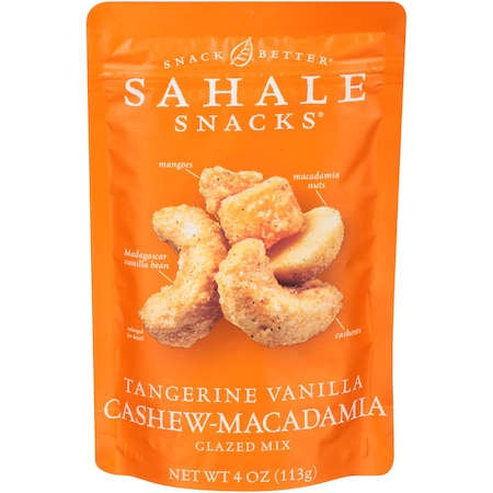 Sahale Snacks Sahale 4 oz. Tangerine Vanilla Cashew And Macadamia Nuts ...