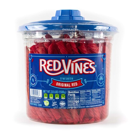 Red Vines Red Vines Original Red Twists Jar 3.5lbs, PK4 50106 | Zoro