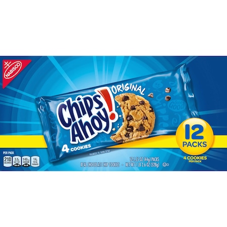 Chips Ahoy! Chips Ahoy Single Serve Chips Ahoy Cookies 1.55 oz., PK48 ...