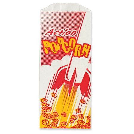 Great Western Popcorn Bags 8", PK1000 11011 | Zoro