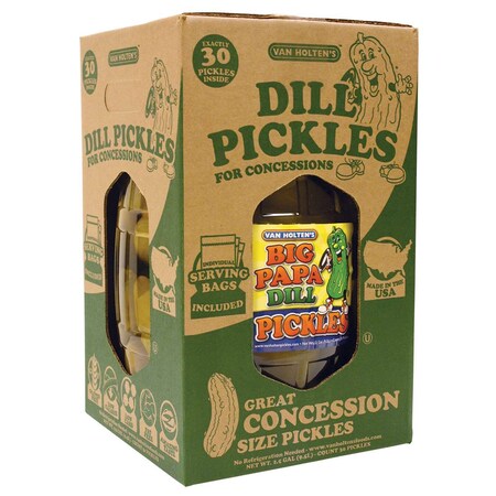 Van Holtens Big Papa Dill Pickle For Concessions Barrel 30 Pieces 930D ...