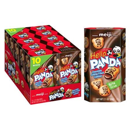 Hello Panda Meiji Chocolate Panda Cookies 2.1 oz., PK80 70004 | Zoro