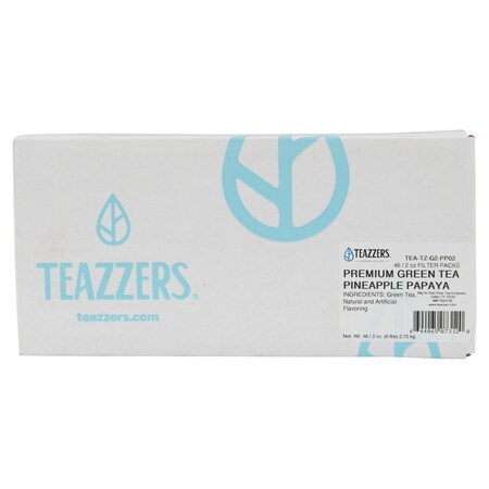 Teazzers Green Tea Pineapple Papaya Premium 2 oz., PK48 TEA-TZ-G2-PP02 ...