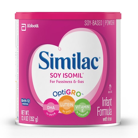 Similac Soy Isomil Powder 12.4 oz. Can, PK6 55963 | Zoro
