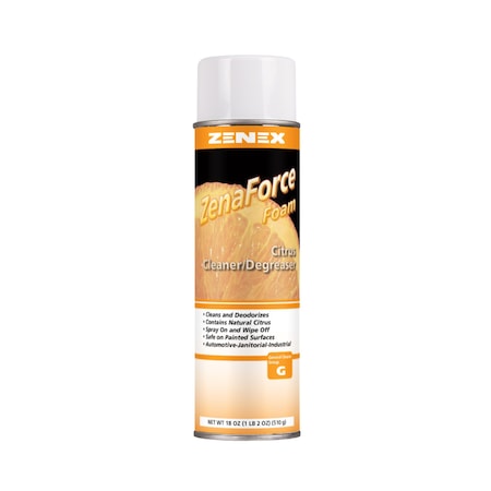 Zenex ZenaForce Foam Citrus Foaming Citrus Cleaner Degreaser net 18 oz ...