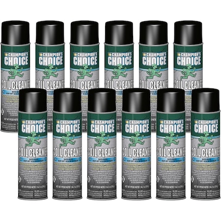 Chase Products Champion Coil Cleaner, net18 oz Aerosol., 12PK 5118 | Zoro
