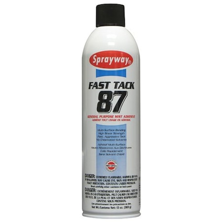 Sprayway Adhesive, White, 12 PK SW087 | Zoro