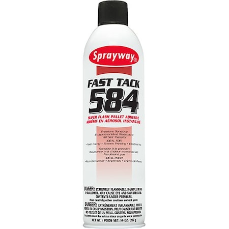 Sprayway Fast Tack 584 Super Flash Pallet Adhesive, 12PK SW584 | Zoro
