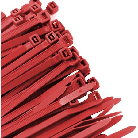 Us Cable Ties Cable Tie, 14 in L, 4 in Max Bundle Dia., Red, Nylon 6/6 ...