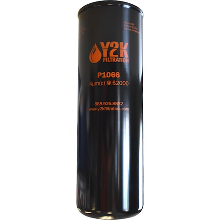 Y2K Filtration D-Series Hydraulic Spin-on Filter Y2K P1066 4 Micron ...