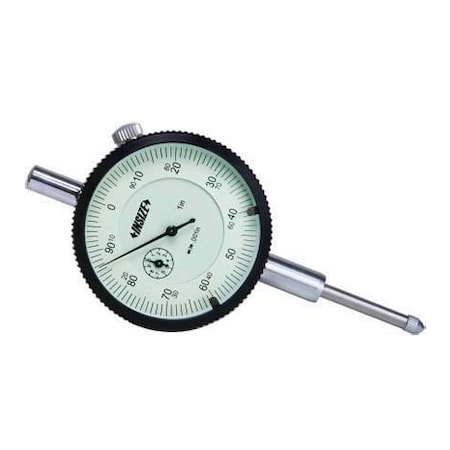 Insize Reverse Reading Dial Indicator, 1", Lug Back 2307-1R | Zoro
