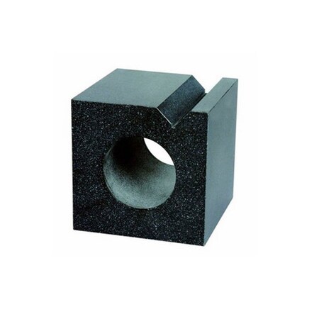 Insize Granite Square With V Groove, 7.9X7.9X7.9" 4142-200 | Zoro
