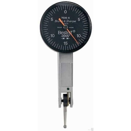 Bns Bestest Dial Test Indicator, Black Dial Face, Lever Type 599-7030-5 ...