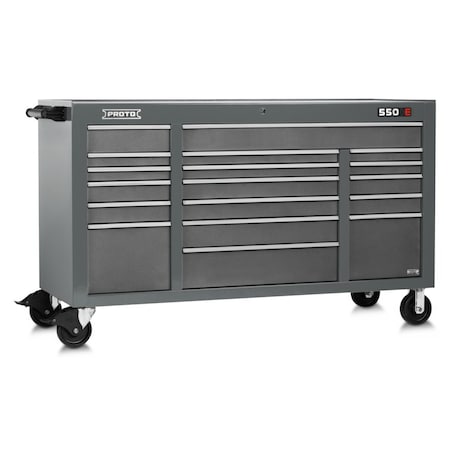 Proto Power Workstation, 18 Drawer, Gray, 67 in W J556741-18DGPD | Zoro