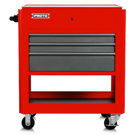 Proto Heavy Duty Utility Cart- 3 Drawer Red J559000-3RD | Zoro