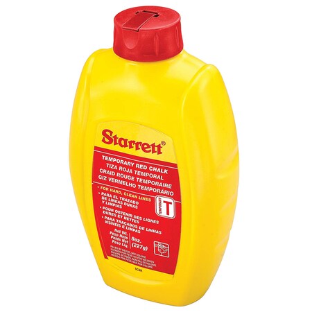 Starrett Red Chalk 8 Oz. Bottle SC8R | Zoro