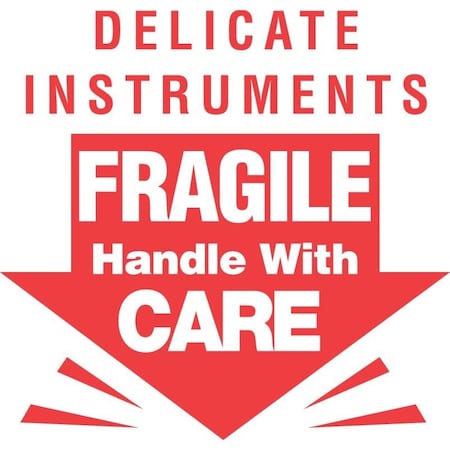 Decker Tape Products Label, DL1080, DELICATE INSTRUMENTS, 3" X 3 ...