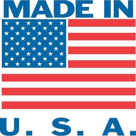 Decker Tape Products Label, DL1609, FLAG MADE IN USA, 1" X 1" DL1609 | Zoro