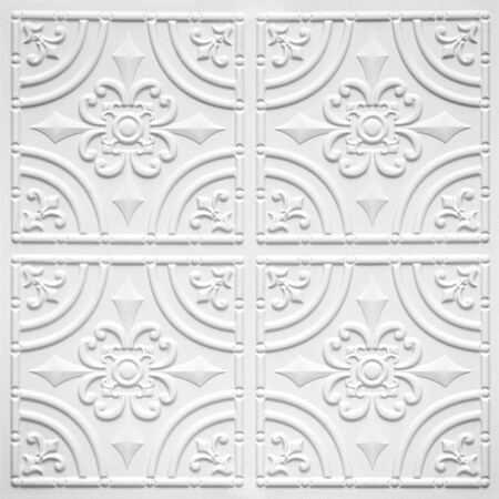 From Plain To Beautiful In Hours Wrought Iron Faux Tin/ PVC 24-in x 24 ...