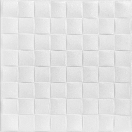A La Maison Ceilings Cobblestone 20-in x 20-in 8-Pack Plain White ...