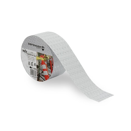 Defender Safety HEXFLECTIVE Reflective Tape 2x 30' White Honeycomb ...