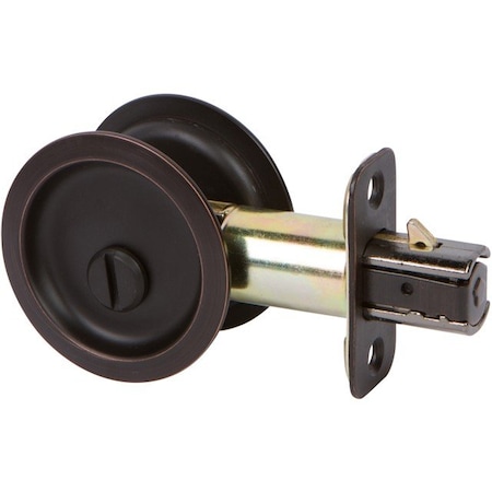 Delaney Hardware ROUND POCKET DOOR LOCK PRIVACY US10B 442427 | Zoro