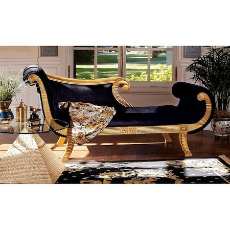 Design Toscano Cleopatra Neoclassical Chaise Sofa AF1602 | Zoro