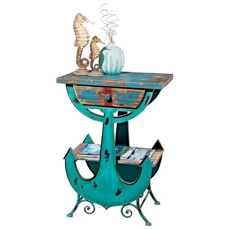 Design Toscano Anchors Aweigh Vintage Coastal Side Table FU80833 | Zoro
