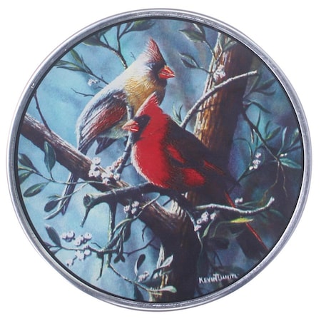 Design Toscano North America Cardinal Birds Art Glass GM1056 | Zoro