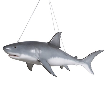 Design Toscano Great White Shark Ceiling Mount Trophy Statue NE190019 ...