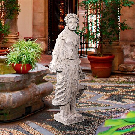 Design Toscano Flora, Goddess of Flowering Plants Garden Statue ...