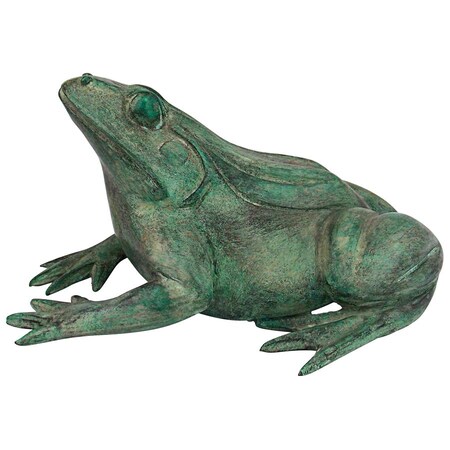 Design Toscano Medium Bull Frog Cast Bronze Garden Statue PN57921 | Zoro