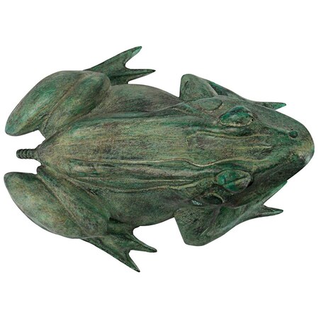 Design Toscano Medium Bull Frog Cast Bronze Garden Statue PN57921 | Zoro