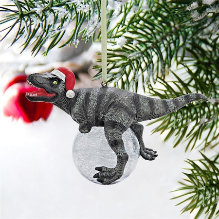 Design Toscano Blitzer, the T-Rex Holiday Ornament QS93320 | Zoro