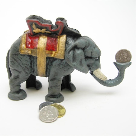 Design Toscano Circus Elephant Collectors' Die Cast Iron Mechanical ...