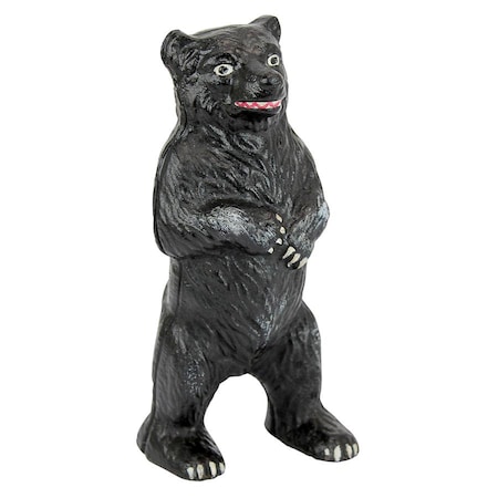 Design Toscano Standing Black Bear Still Action Die-Cast Iron Coin Bank ...