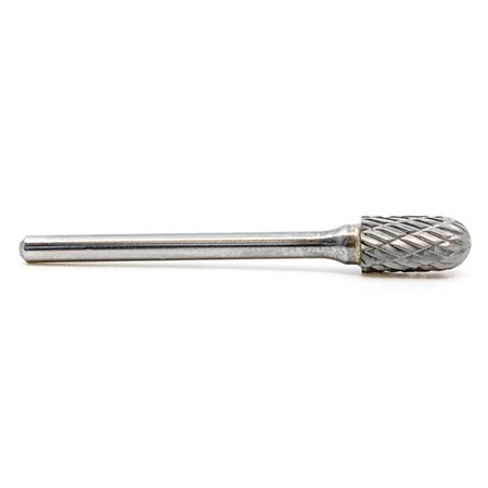 Wybur Tools Carbide Bur, Cylinder Shape Radius End, Double Cut, SC, 1 ...
