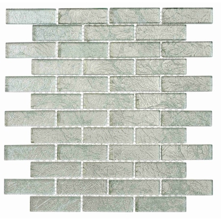 Andova Tiles SAMPLE Chloe 1 x 3 Glass Brick Joint Mosaic Wall Tile SAM ...