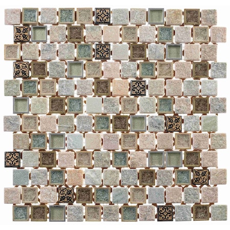 Andova Tiles SAMPLE ANDOVA TILES Exploration Italy 1" x 1" Grid Mosaic ...