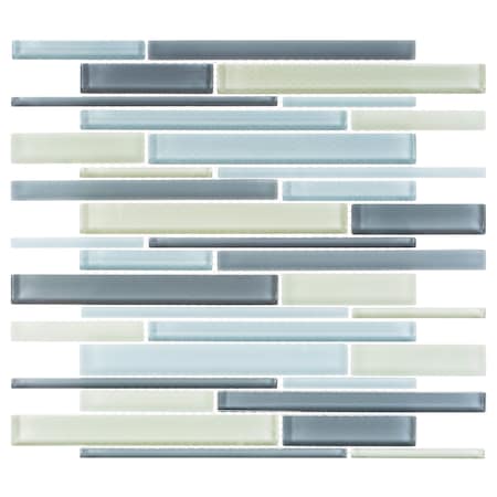 Andova Tiles SAMPLE-Flashback Glass Brick Joint Mosaic Wall and Floor ...