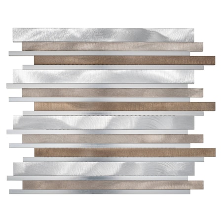 Andova Tiles Klein- Javin Aluminum Metal Mosaic Wall Tile Andova Tiles ...