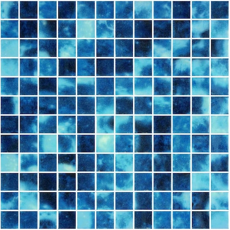 Andova Tiles Mediterranean 12" x 12" Straight Edge Glass Mosaic Sheet ...