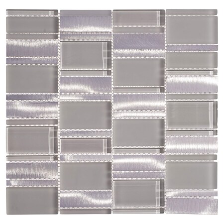 Andova Tiles Vivika Glass and Stone Mosaic Wall Tile Andova Tiles | Zoro