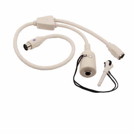 Anacom Medtek Adapter, Rauland, 8 pin DIN, "Y" type with 8 pin DIN and ...