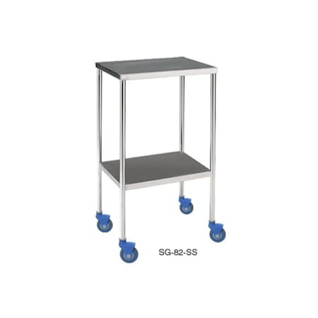 Pedigo Utility Table, 16 X 20 w/ Shelf SG-82-SS | Zoro